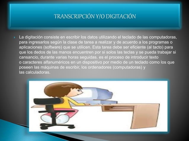 Elementos y utiles para el proceso de digitación | PPTX