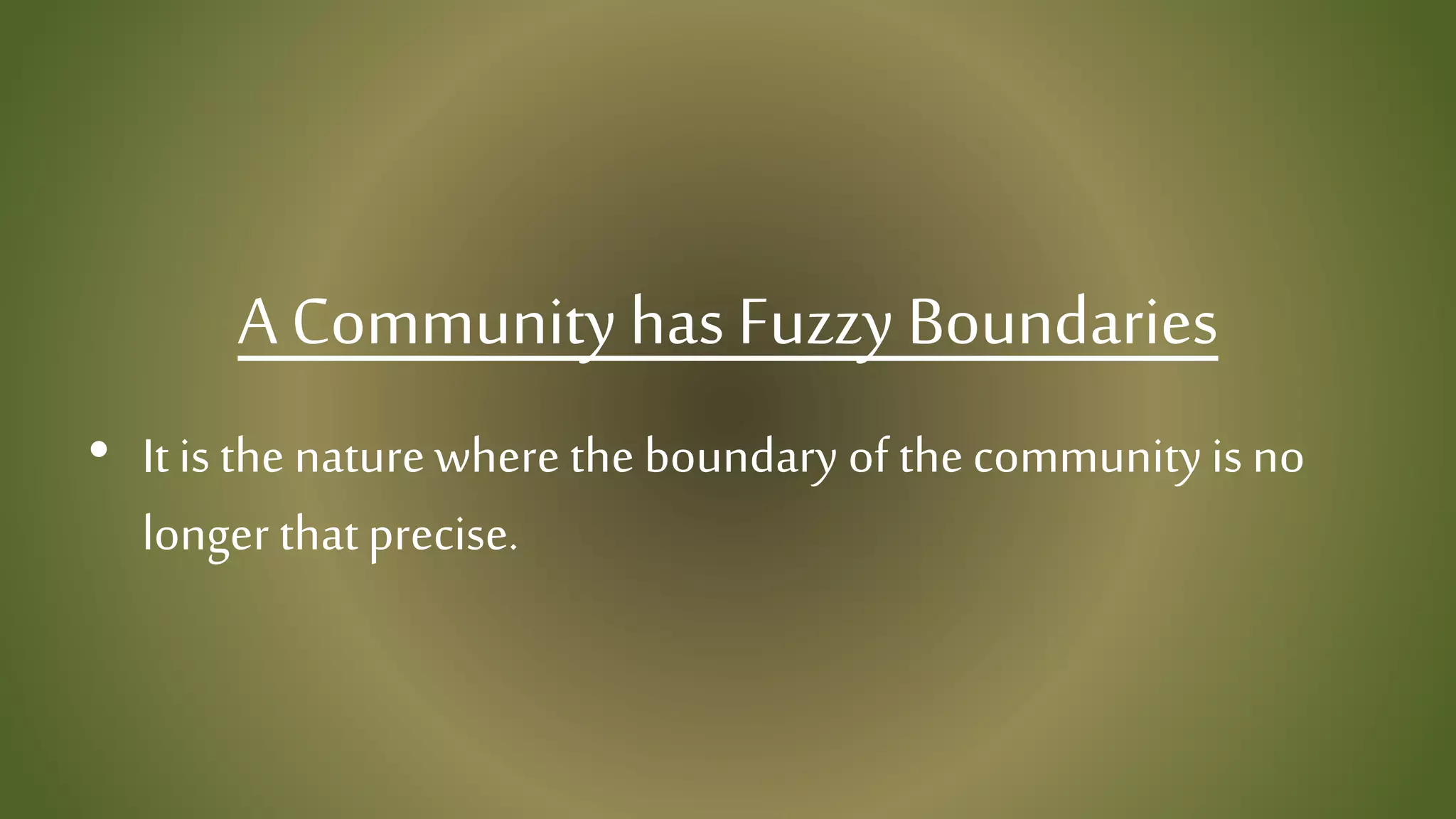 Elements of Community | PPTX