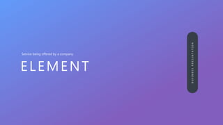 Element PowerPoint Template Light Slide. | PPT