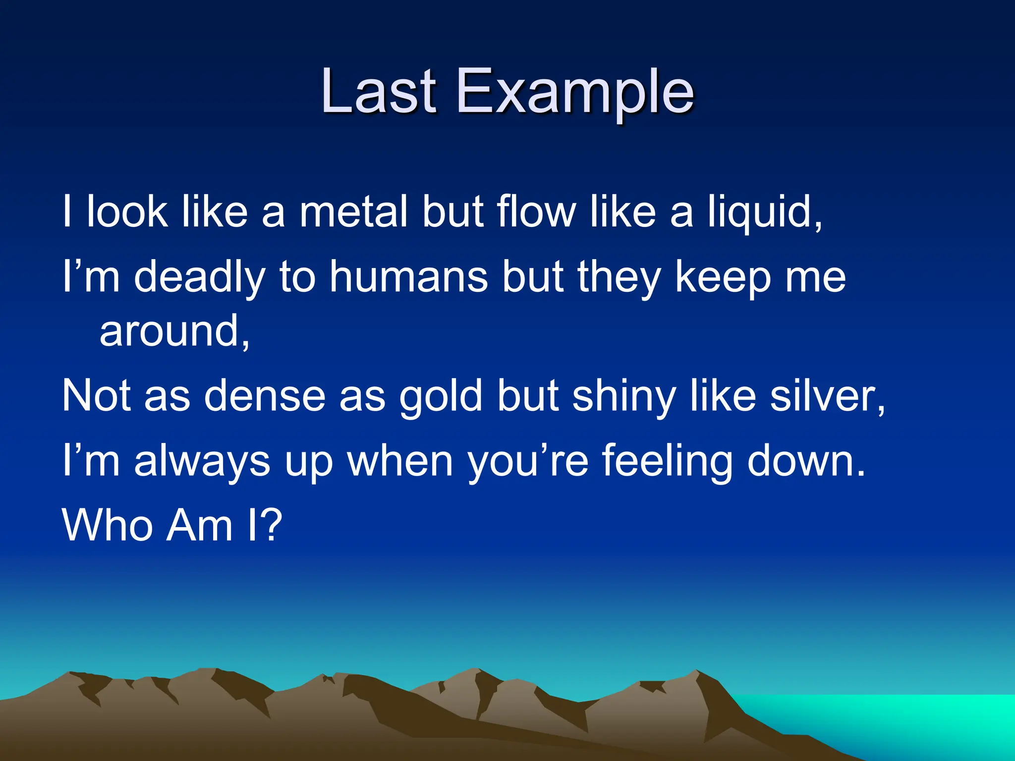 Element Riddles for science that you enjoy | PPT