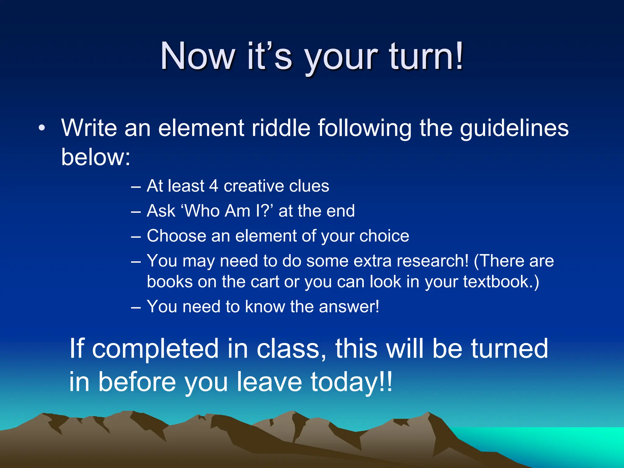 Element Riddles for science that you enjoy | PPT