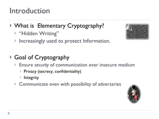 Elementry Cryptography | PPT
