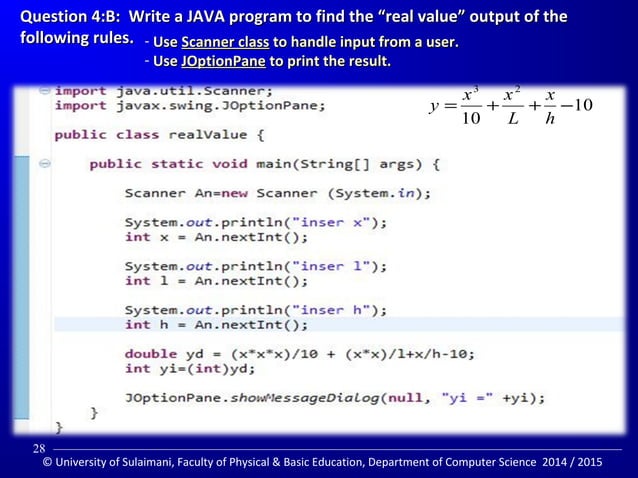 Java Programming Elementary Practice Ppt