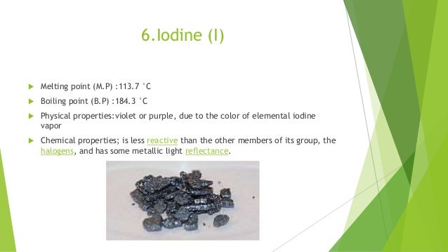 Physical Properties Of Iodine | Lumen Learning