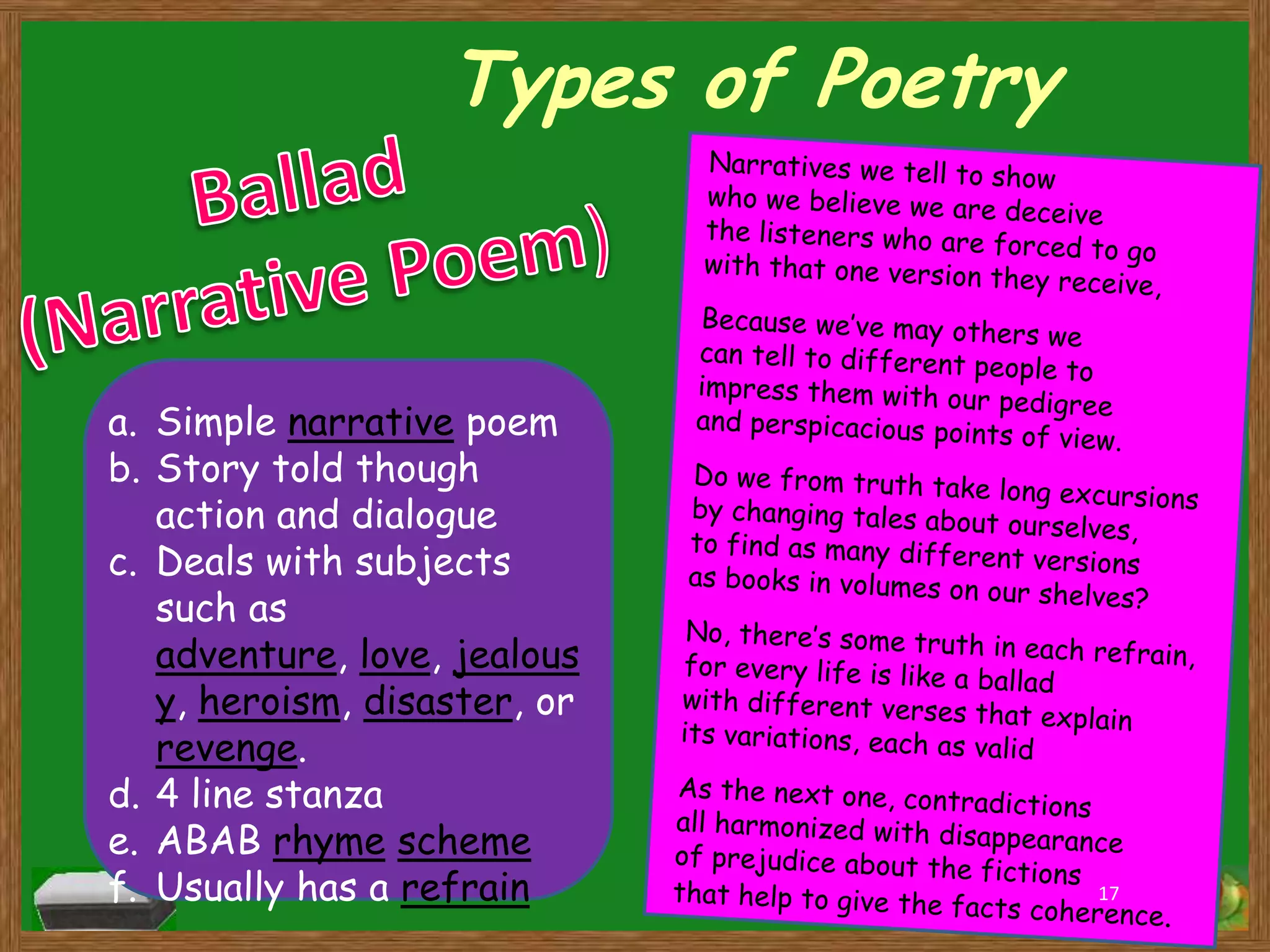 Elements of poetry | PPTX