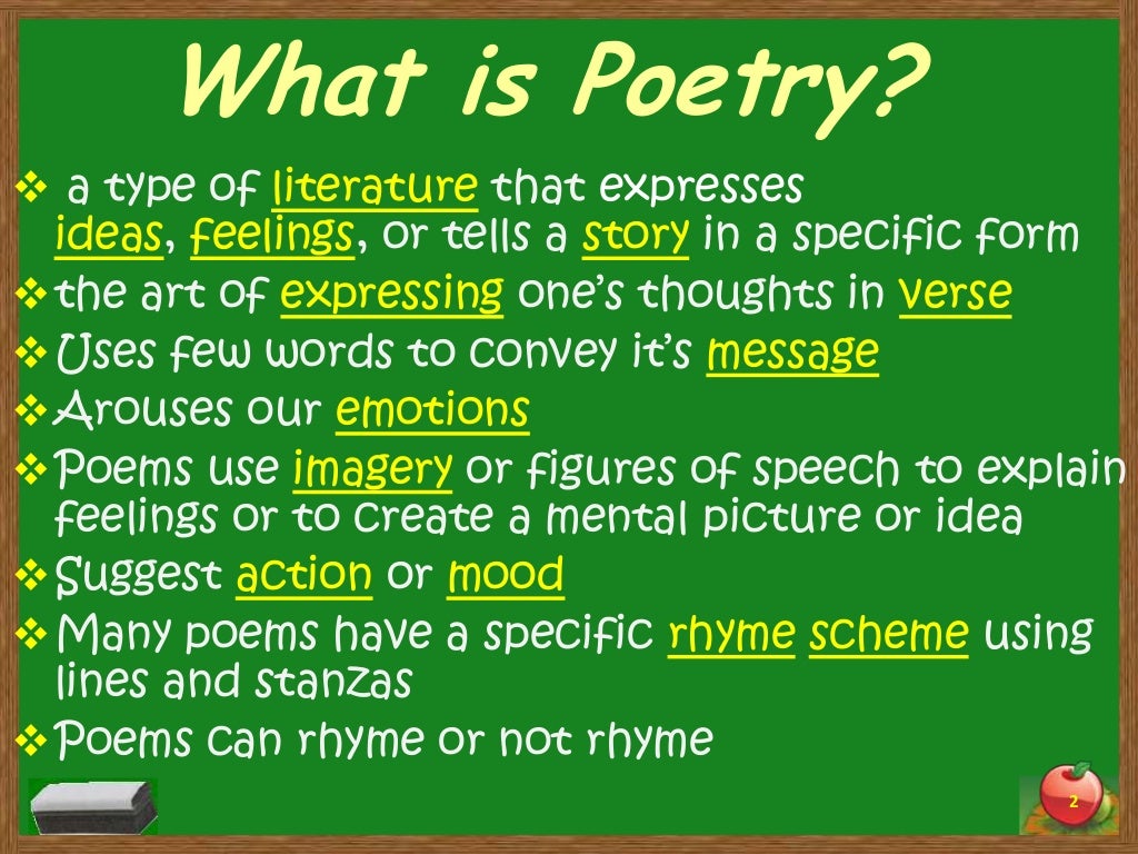 Elements Of Poetry Elements Of Poetry