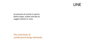 Elements and Components of architecture | PPTX