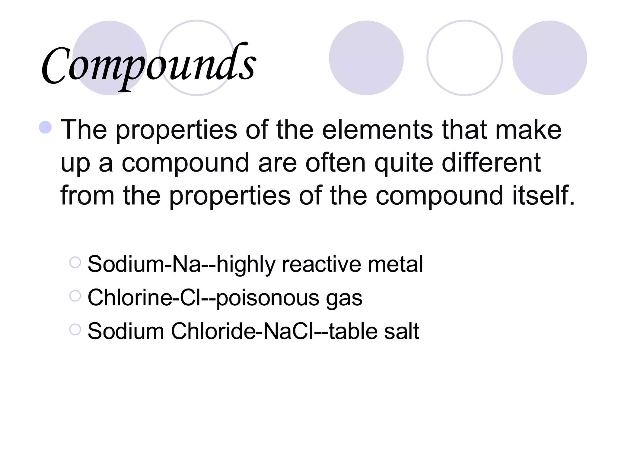 Elements and Compounds | PPT
