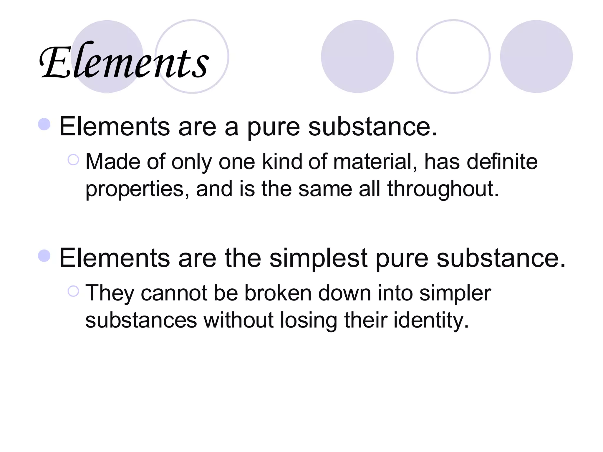 Elements and Compounds | PPT