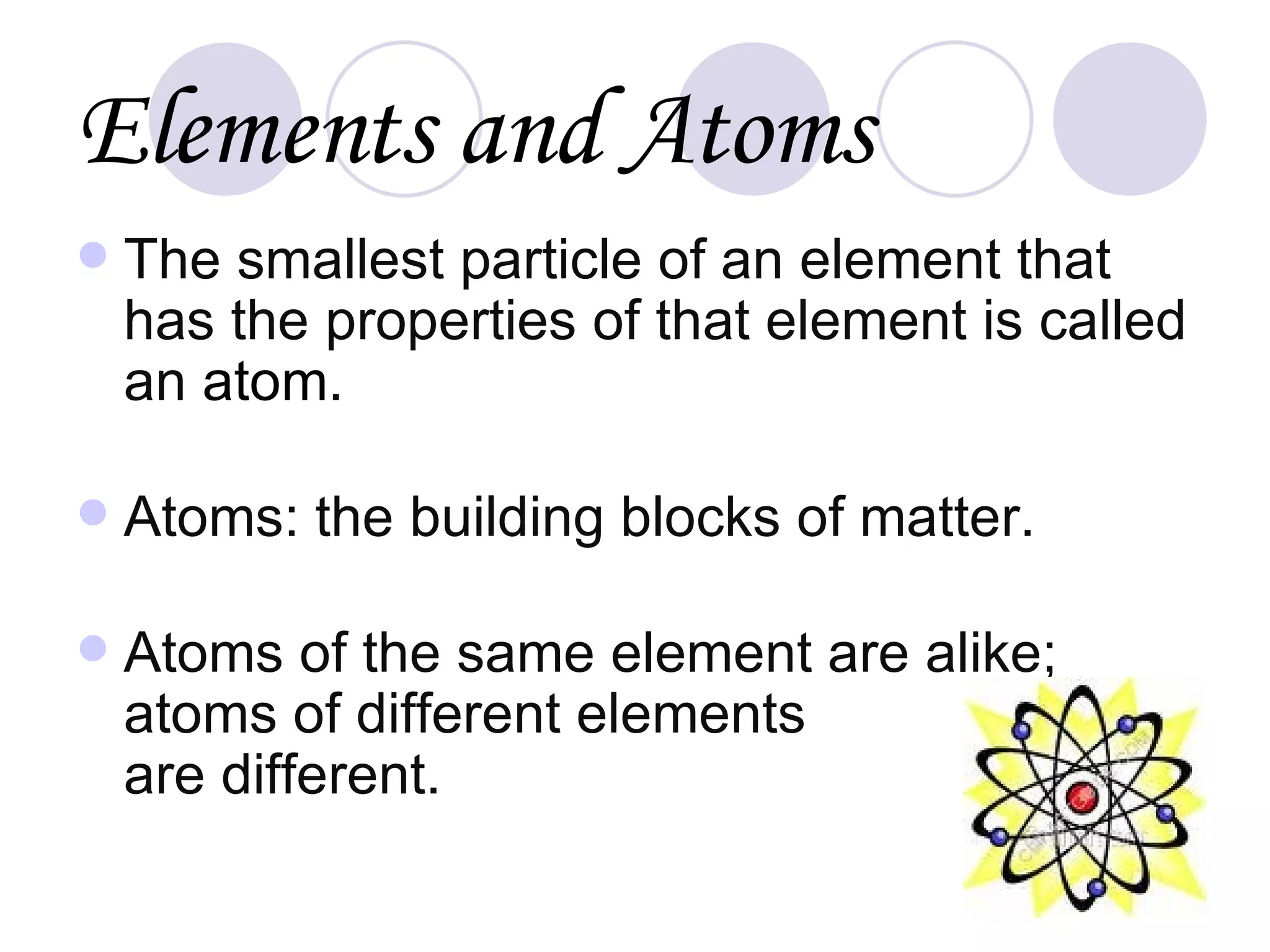 Elements and Compounds | PPT