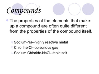 Elements and Compounds | PPT