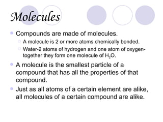 Elements and Compounds | PPT
