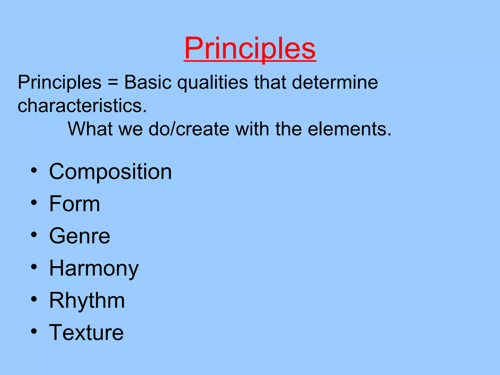 Elements And Principles Of Music | PPT