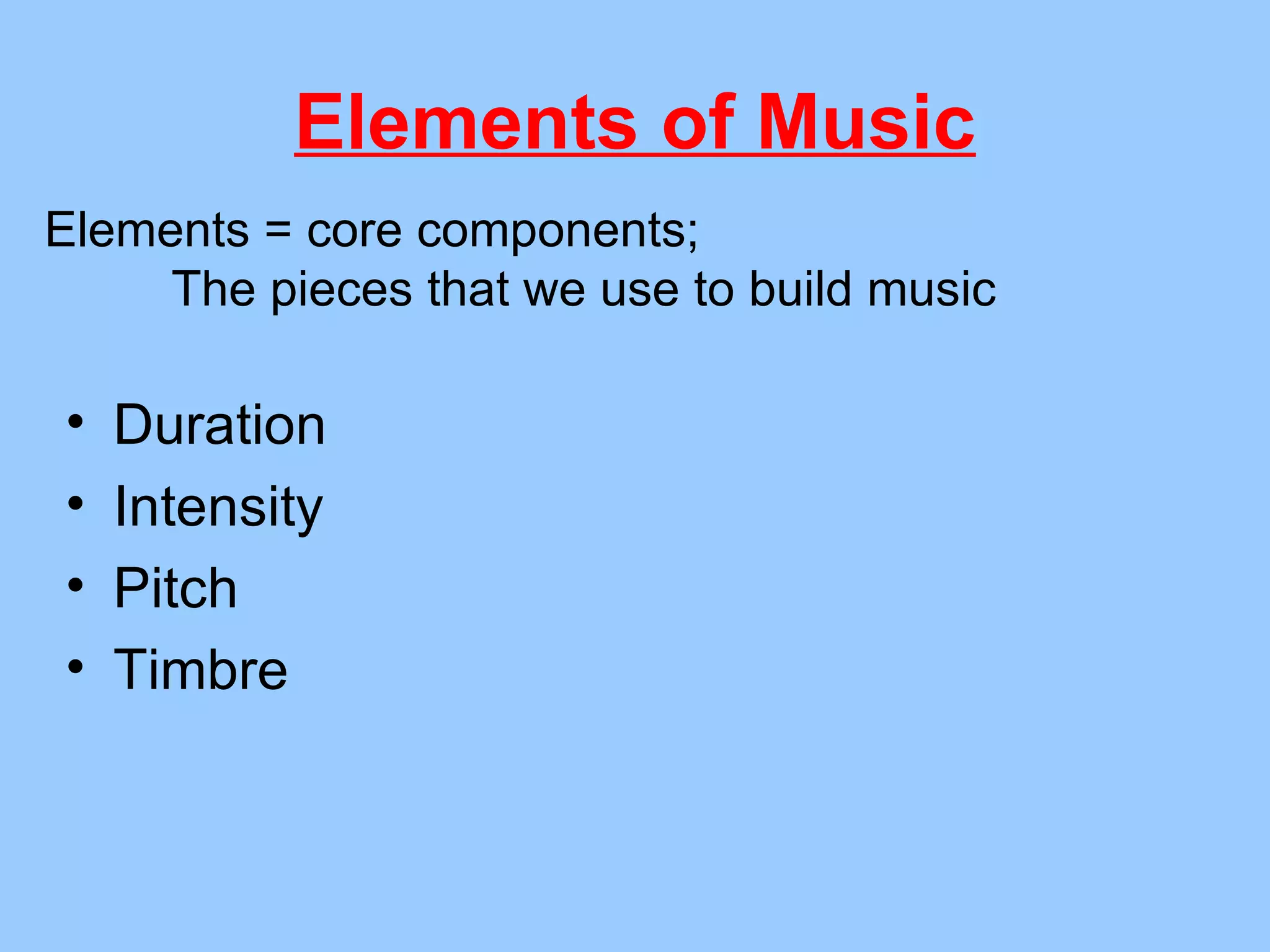 Elements And Principles Of Music | PPT