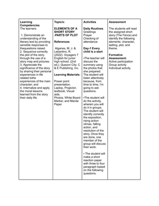 Elements-of-a-short-story.pdf Exposition, Rising Action, Climax ...