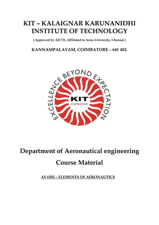 Elements of-aeronautics | PDF