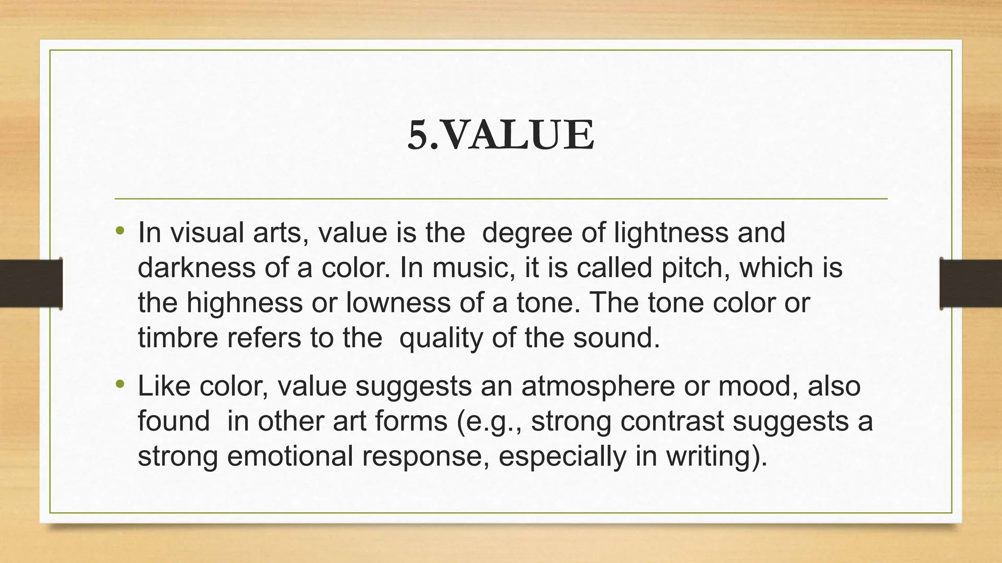 Elements of Art Senior High School Grade 12 | PPTX