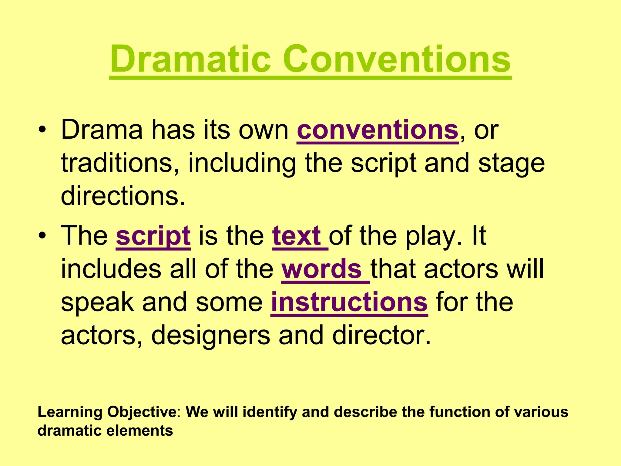 Elements----Of---DramaEDI---1.powerpoint | PPT | Drama | Genres