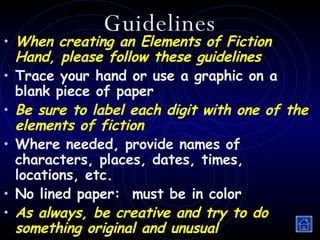 Elements Of Fiction | PPT