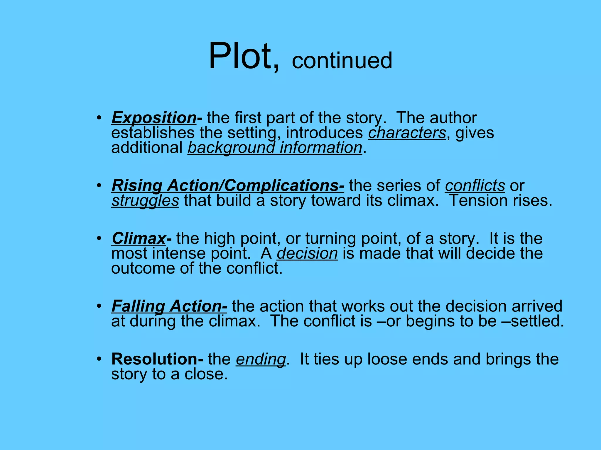 Elements Of Fiction | PPT