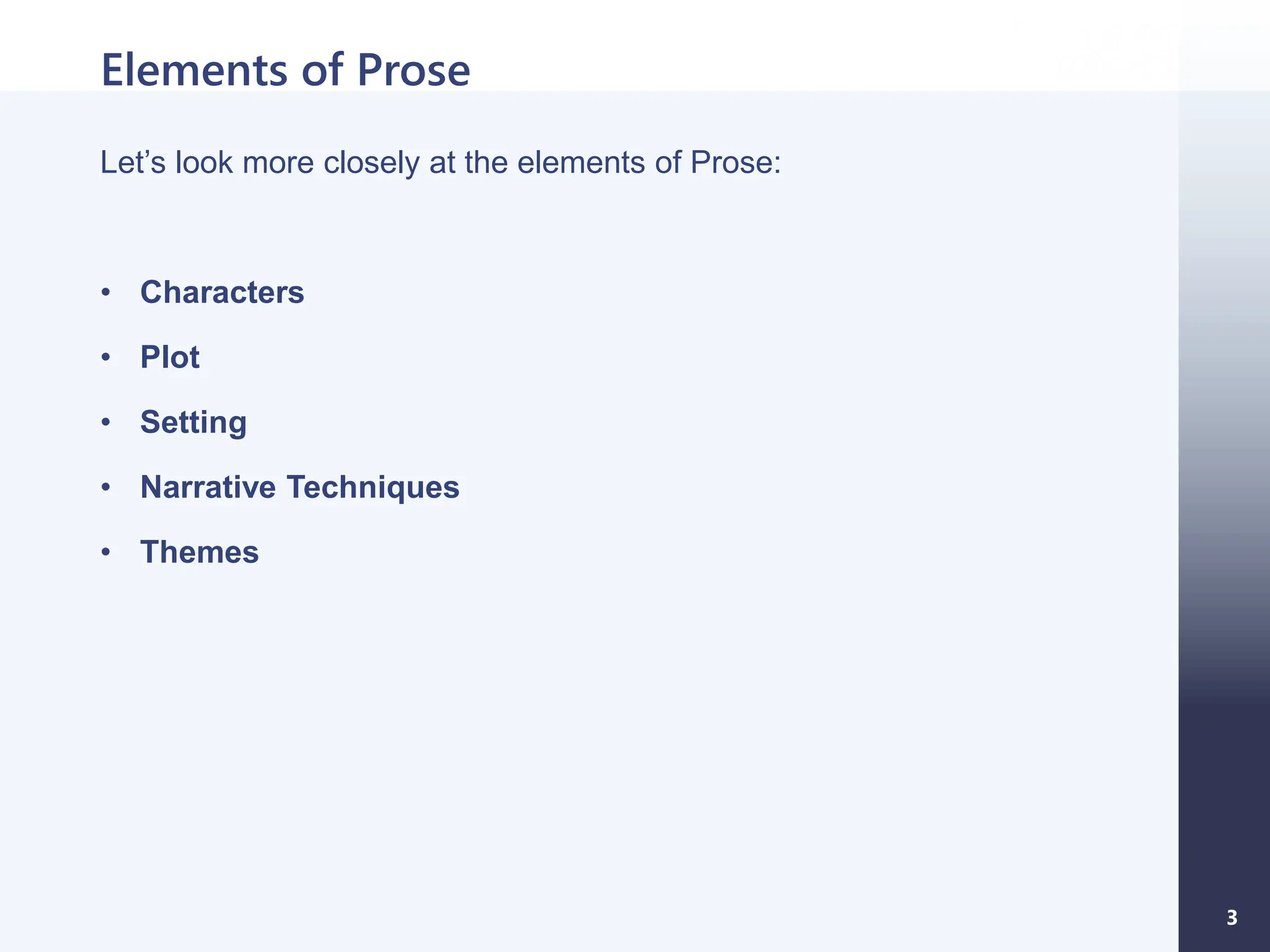 ELEMENTS OF LITERATURE creative writingg | PPT