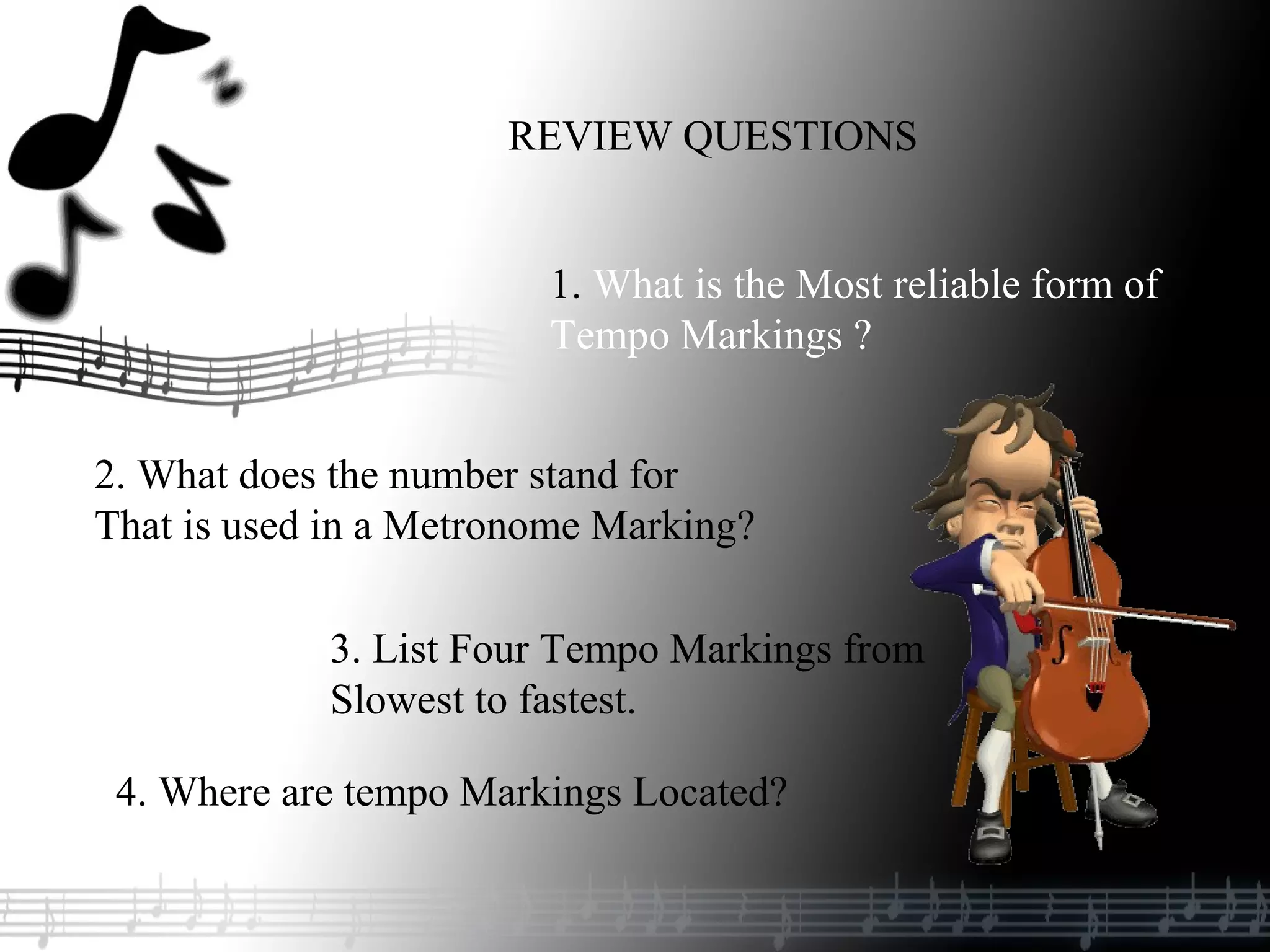Elements Of Music Power Point Tempo Markings | PPT | Music | Entertainment