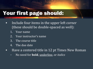 Elements of Persuasion and MLA Formatting | PPT
