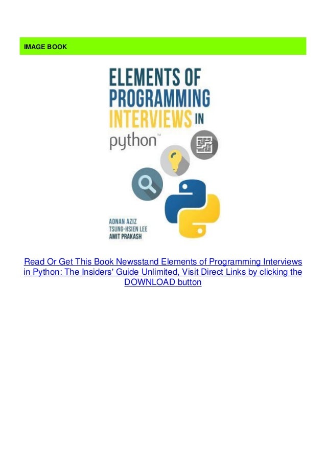 Newsstand Elements Of Programming Interviews In Python The Insiders newsstand-elements-of-programming-interviews-in-python-the-insiders