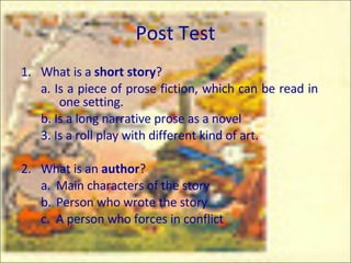 Elements Of Short Story | PPT