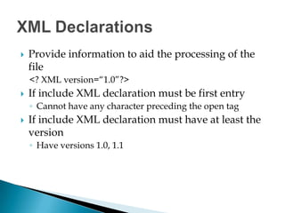 Well Formed XML | PPTX