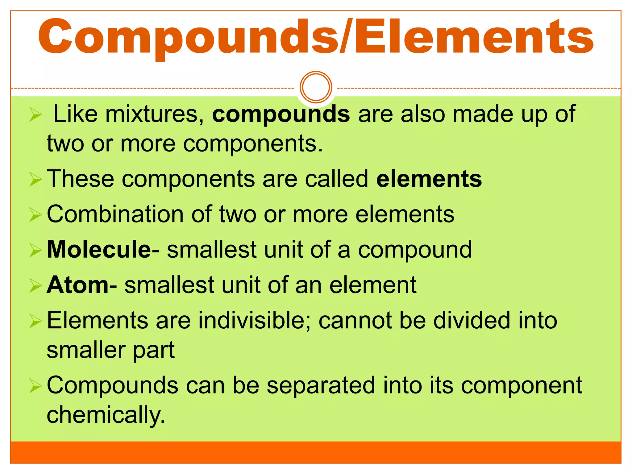 Elements and compound 2 | PPTX