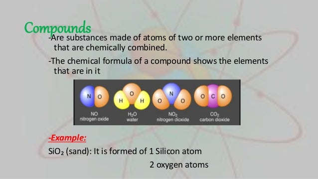 Elements and compounds