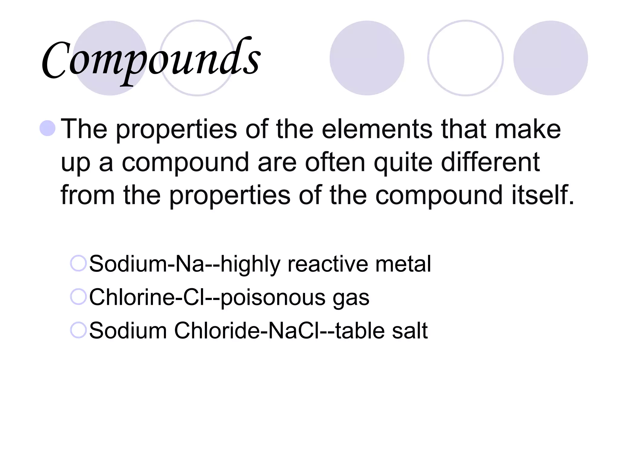 Elements and compounds grade 7 (first quarter) | PPT