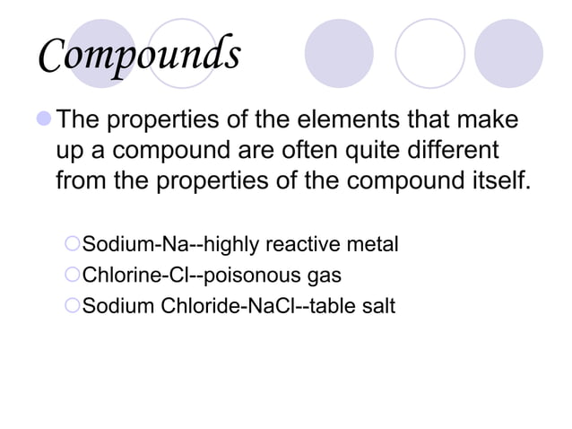 Elements and compounds grade 7 (first quarter) | PPT