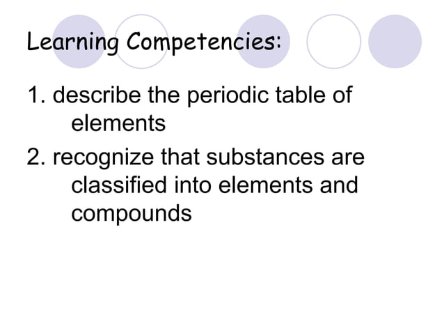 Elements and compounds grade 7 (first quarter) | PPT