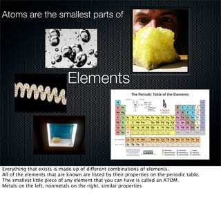Elements And Compounds Middle School | PDF
