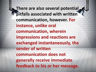 Elements and mechanical effectiveness of written communication | PPT