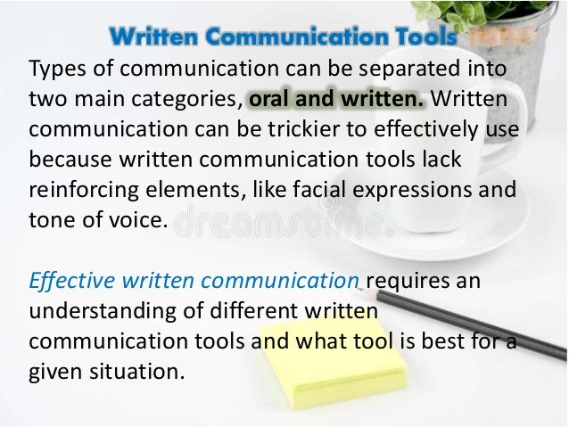 Elements and mechanical effectiveness of written communication
