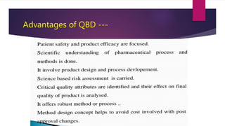 Elements and objectives of QBD.pptx