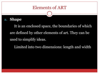 Elements and organization of art | PPTX