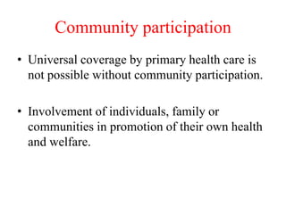 Primary health care | PPTX