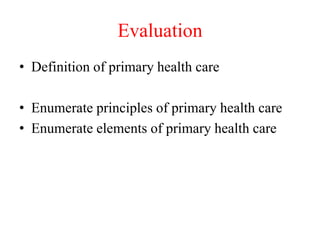Primary health care | PPTX