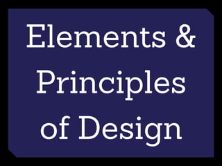 Elements and Principles of Design | PDF