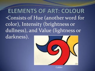 Elements and principles of art | PPSX