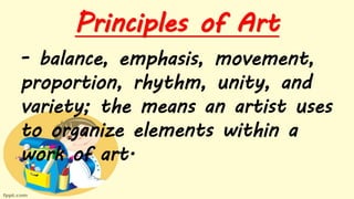 Elements and principles of art | PPTX