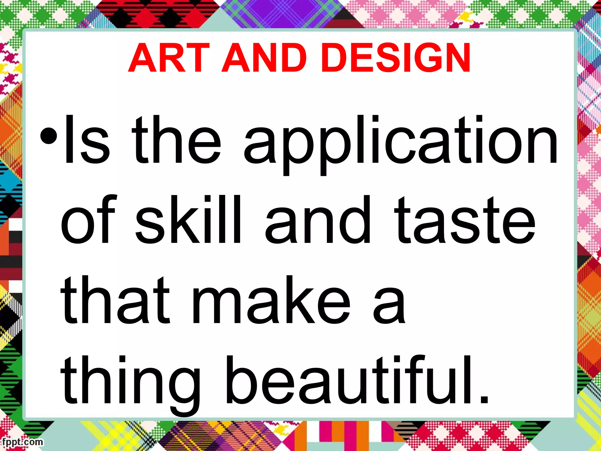 Elements and principles of design in Dressmaking | PPT