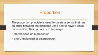 Elements and Principles of Design - Avantika University | PPTX
