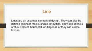 Elements and Principles of Design - Avantika University | PPT