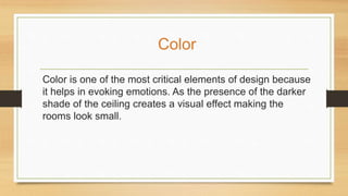 Elements and Principles of Design - Avantika University | PPT