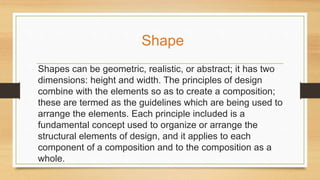 Elements and Principles of Design - Avantika University | PPT